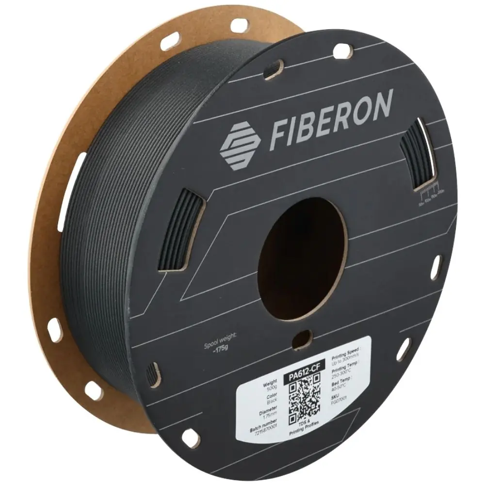Polymaker Fiberon PA612-CF15 Filament Siyah