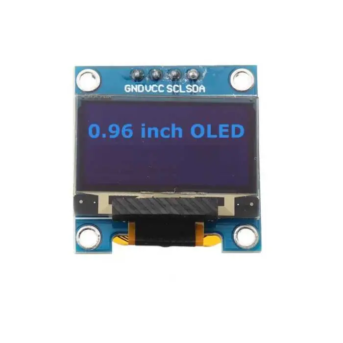 0.96 inch I2C OLED Ekran 128x64-Mavi/Siyah Satın Al | Robolink Market