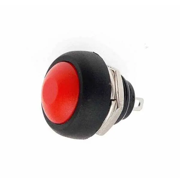 IC-184 Buton 12mm PBS33B - Kırmızı Satın Al | Robolink Market