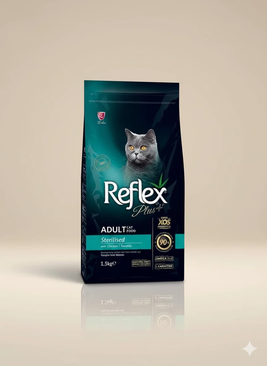 Reflex Plus Sterilised Tavuklu Yetişkin Kedi Maması 1.5 kg ...