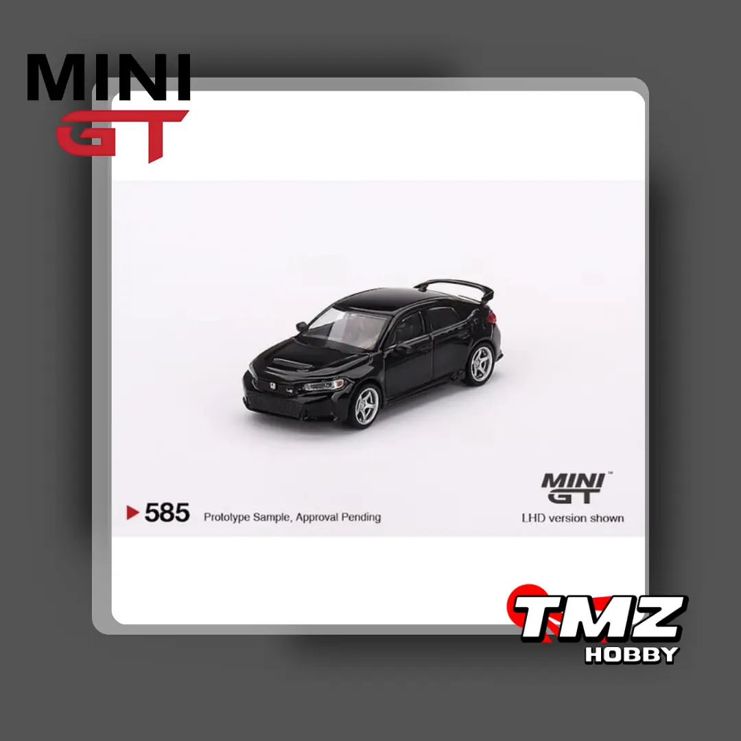 MINI GT 585 Honda Civic TYPE R (Crystal Black Pearl 2023 W/ Advan GT Wheel)