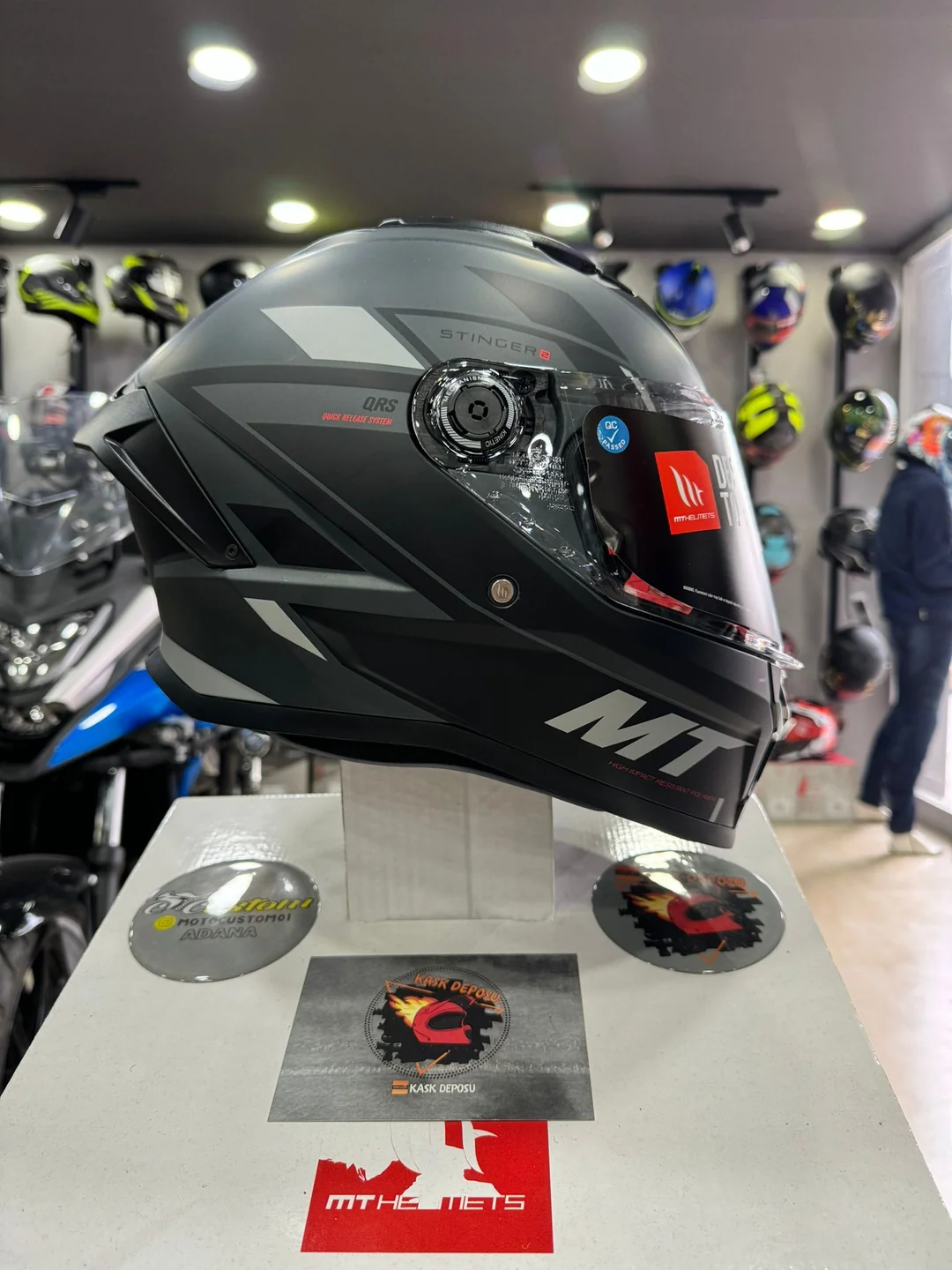 MT Helmets Stinger 2 ZIVZE C2 Mat Full Face Motosiklet Kaskı