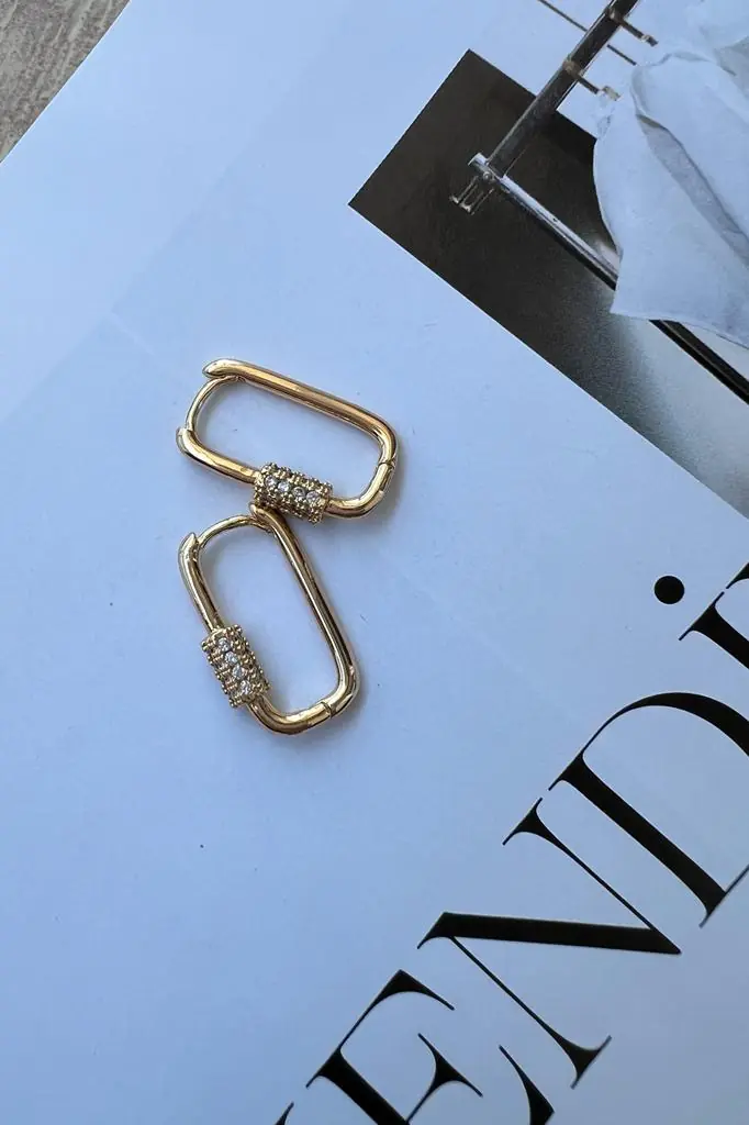 CHARMLİ OVAL KÜPE | Bunny