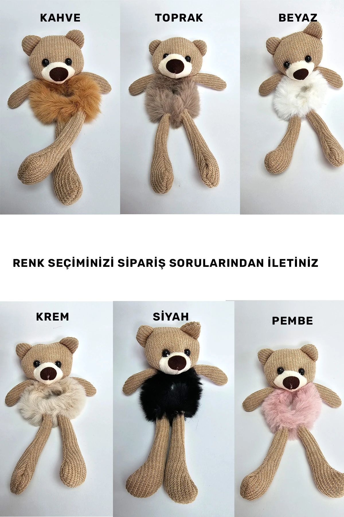 TAVSAN VE AYICIK PELUŞ LASTIK SİMİT TOKA (1 ADET ) | Bunny