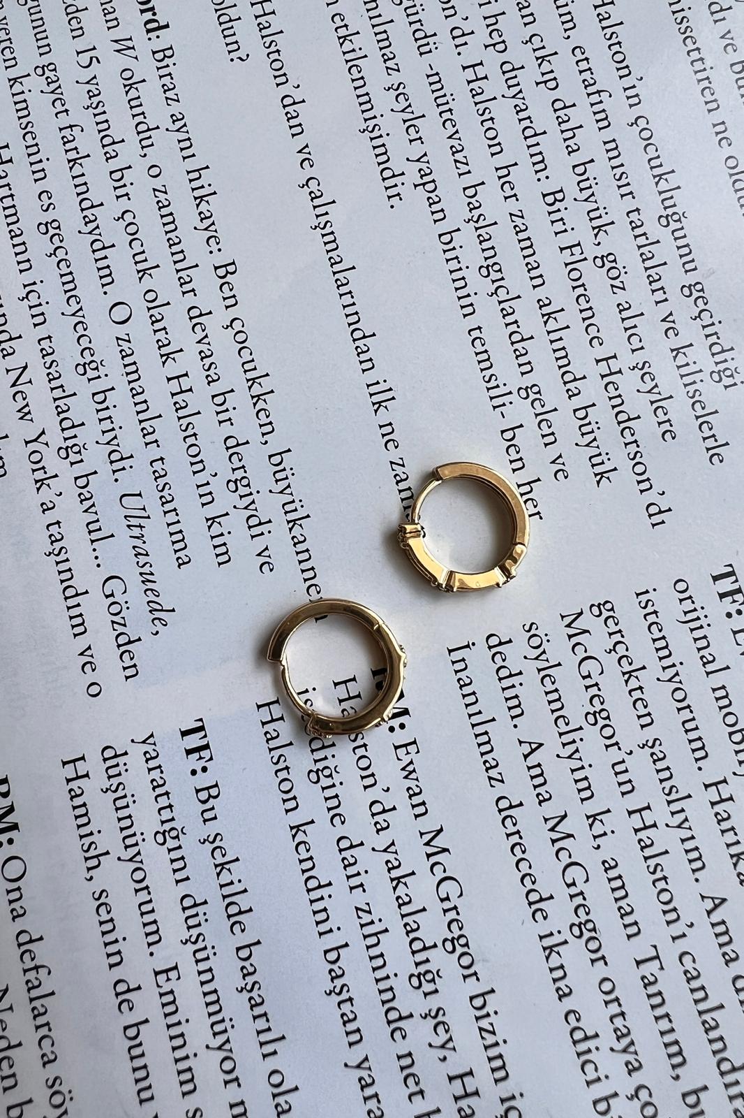 BAGET MİNİ KALP ( 18 K ALTIN KAPLAMA ) | Bunny