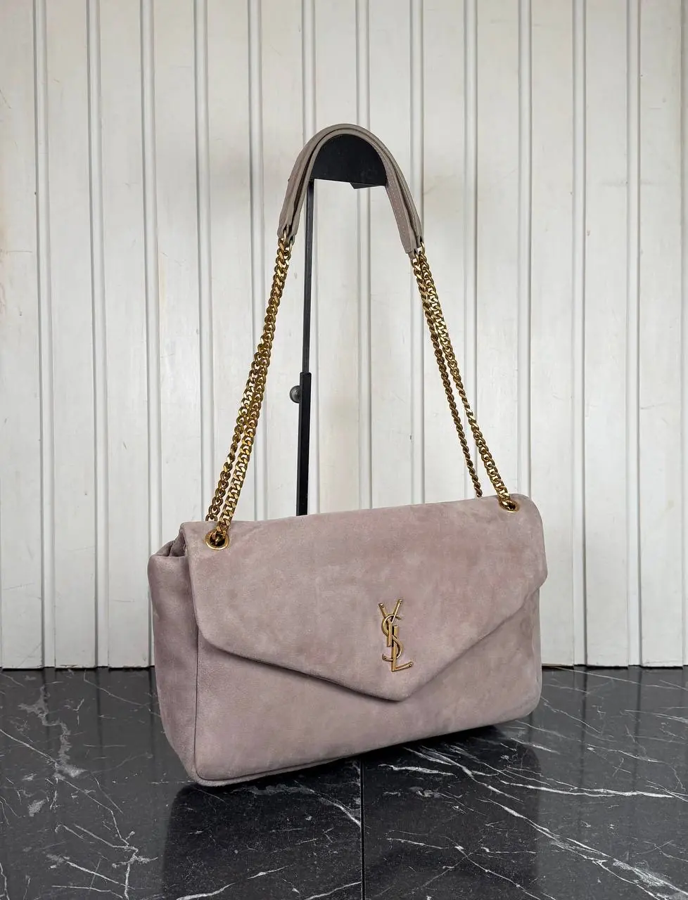 Saint Laurent Calypso Big in Calf Suede