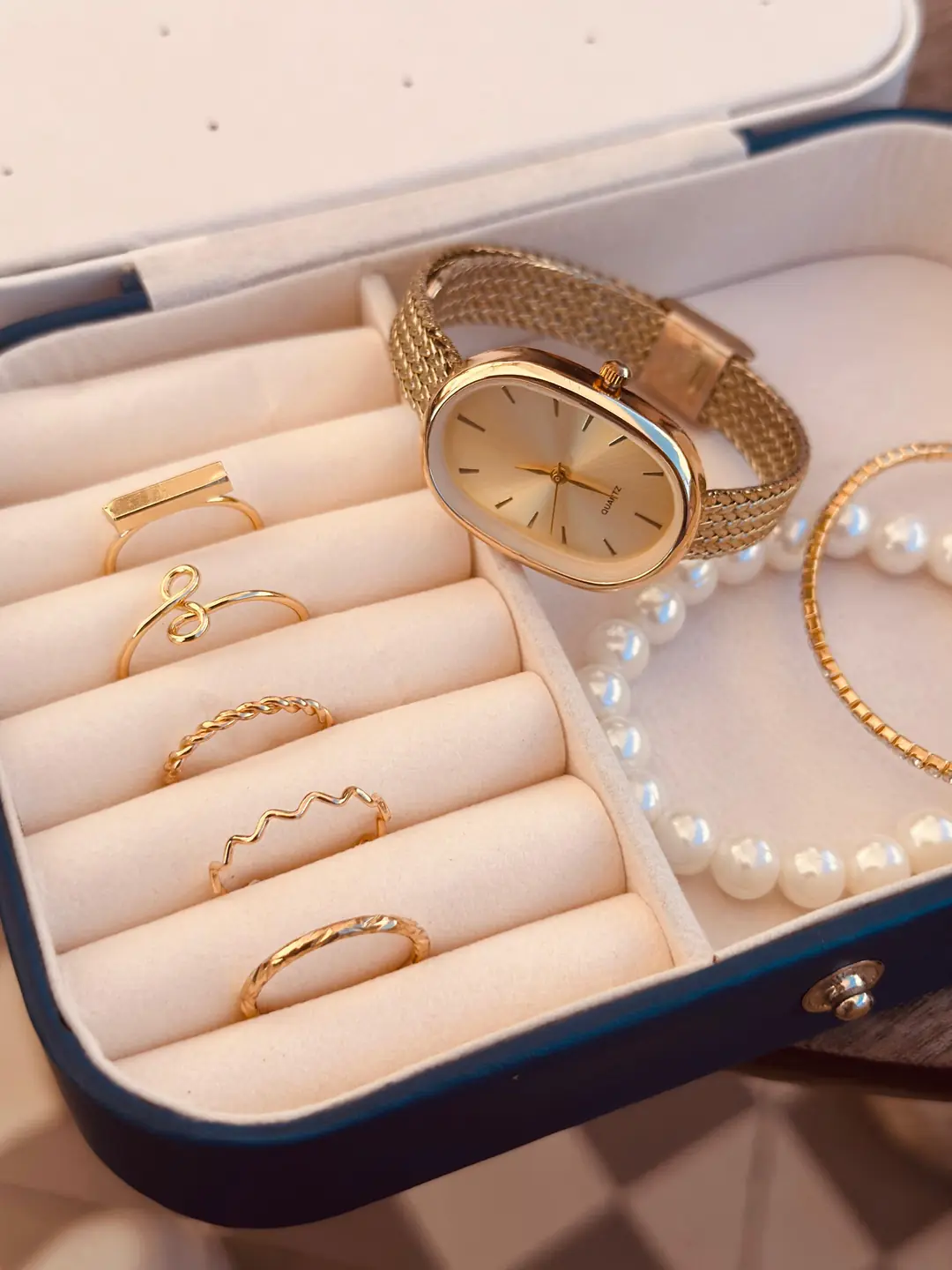 Moni Gold Yüzüklü Set