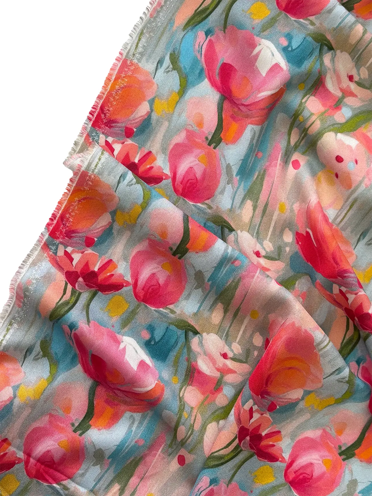 %100 Viskon Premium Kumaş Pastel Rose - Keten Linen Kumaş