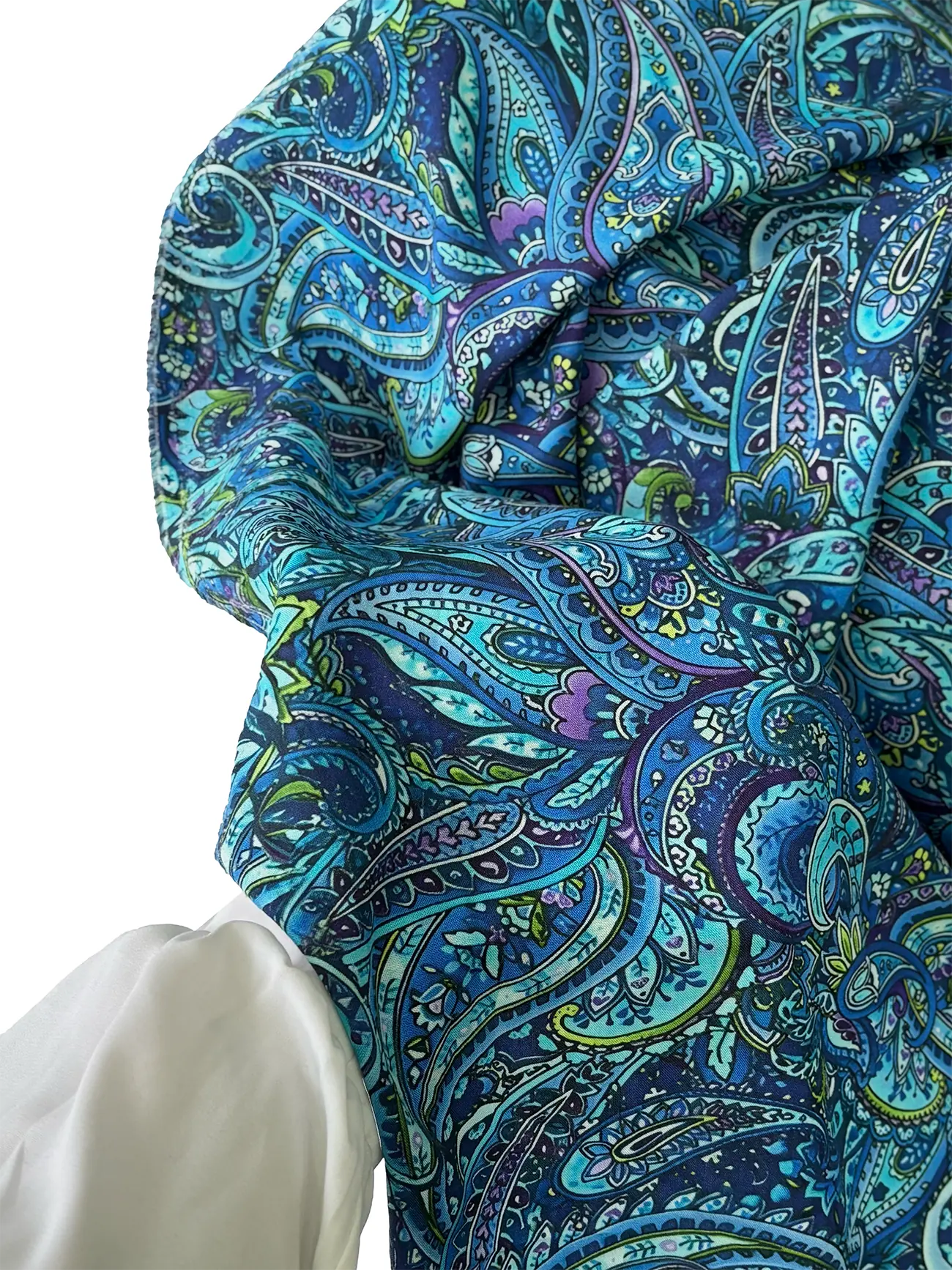 %100 Viskon Premium Kumaş Aqua - Keten Linen Kumaş