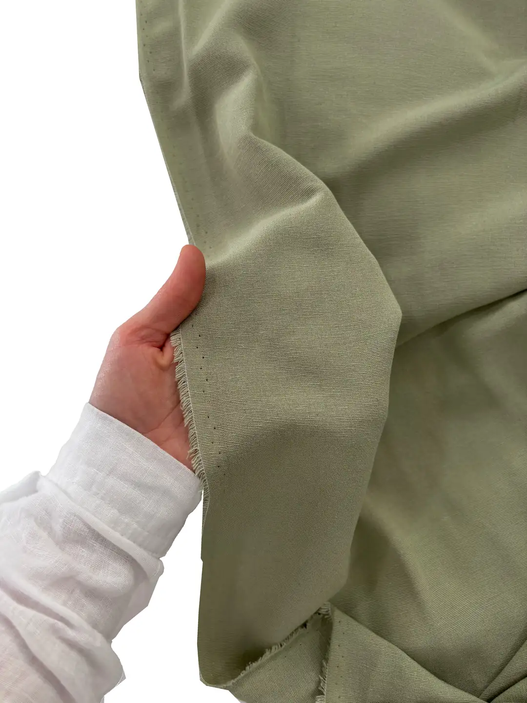 ALaçatı Keteni Kumaş Soft Fıstık Yeşili -Keten Linen Kumaş