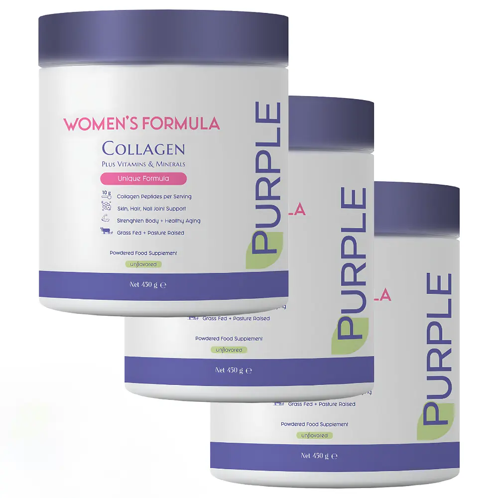 Purple Woman's Formula Collagen 450 Gr x 3