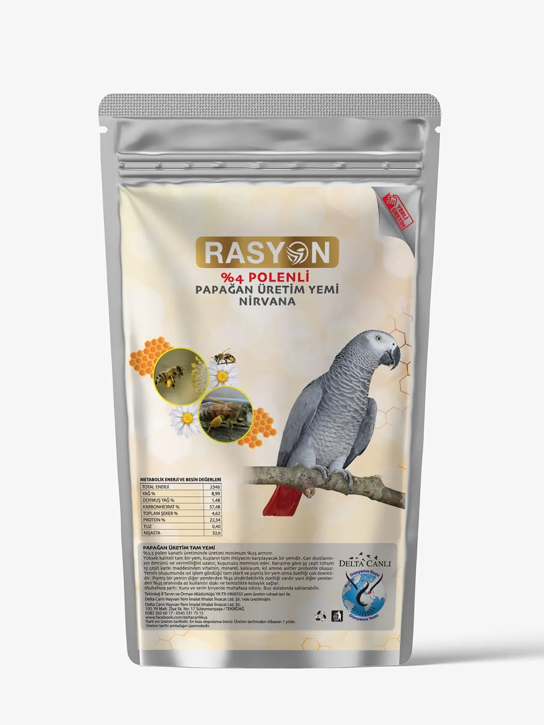 Rasyon Polenli Nİrvana - 850 GR