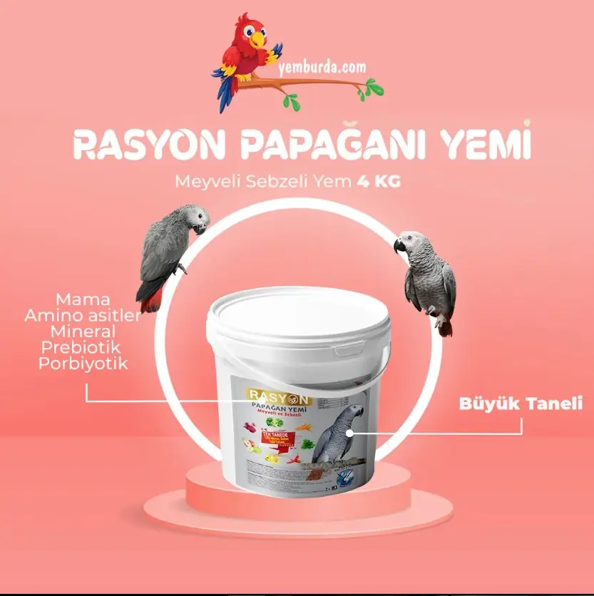 Rasyon Meyveli ve Sebzeli Büyük Taneli - 4 Kg
