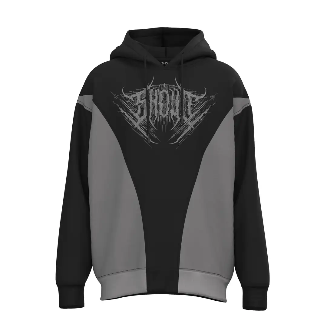 Shout Oversize Technical Logo Unisex Hoodie