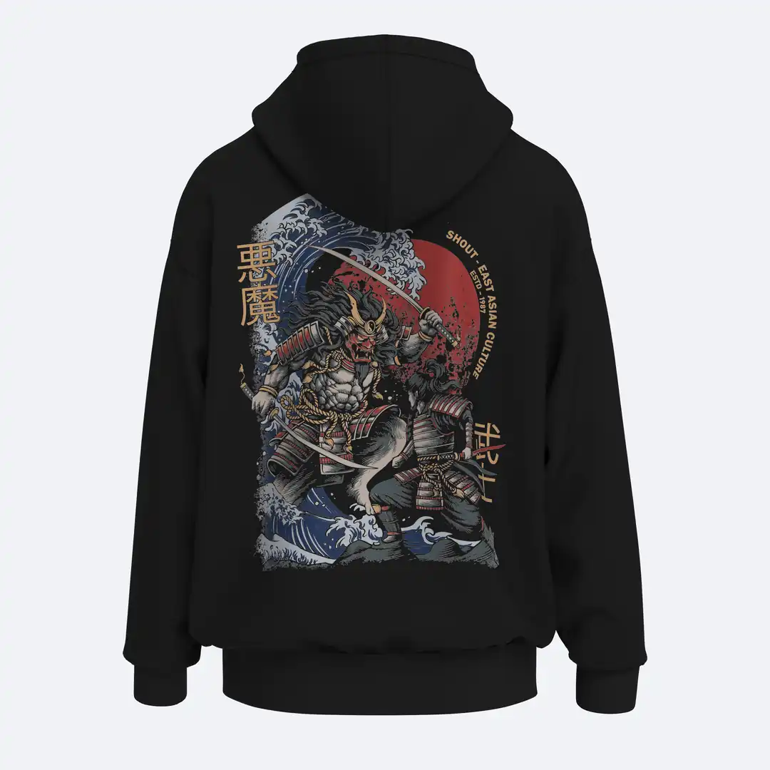 Shout The Spirit Of The Samurai Unisex Oversize Hoodie
