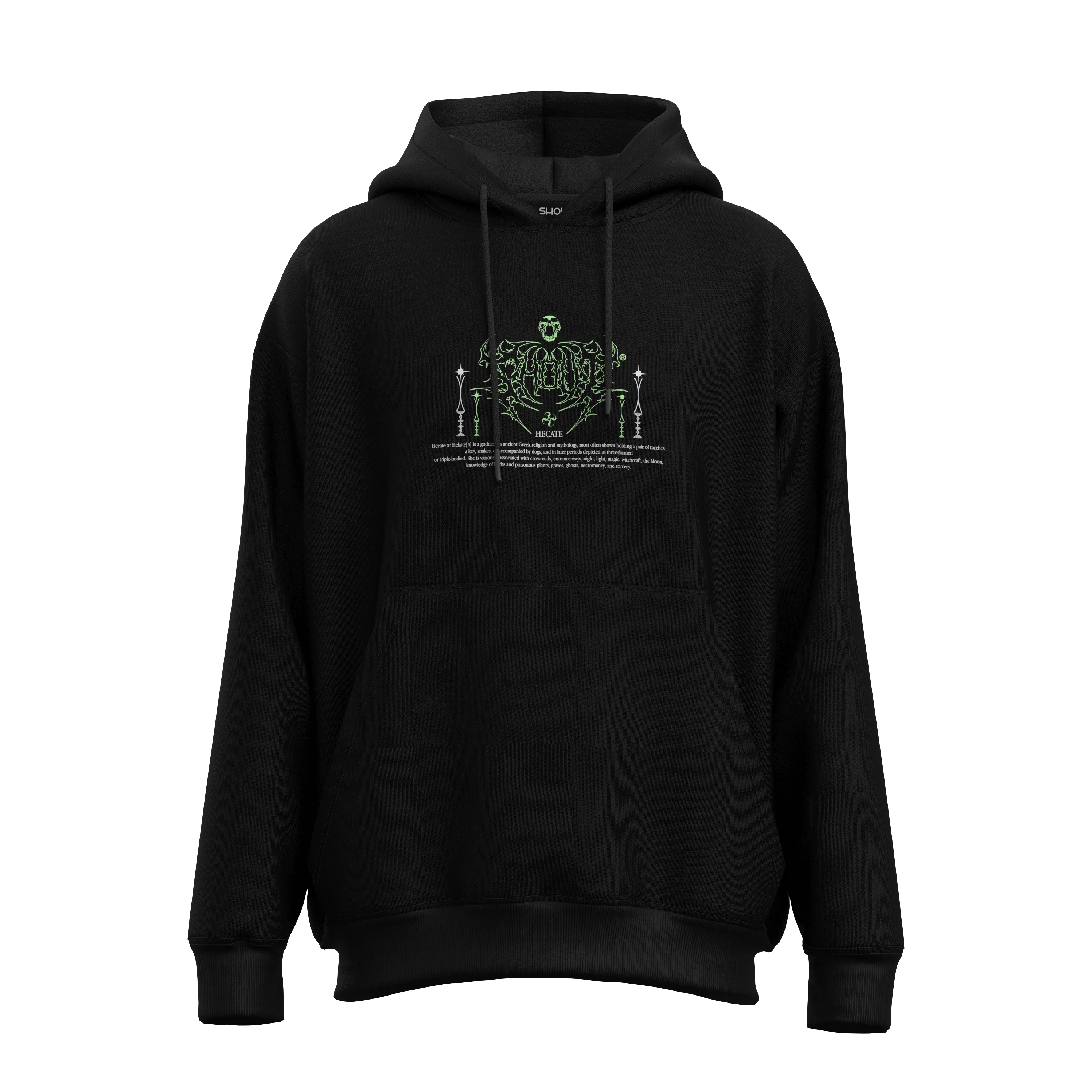 Shout Dragon On The Moon Oversize Hoodie