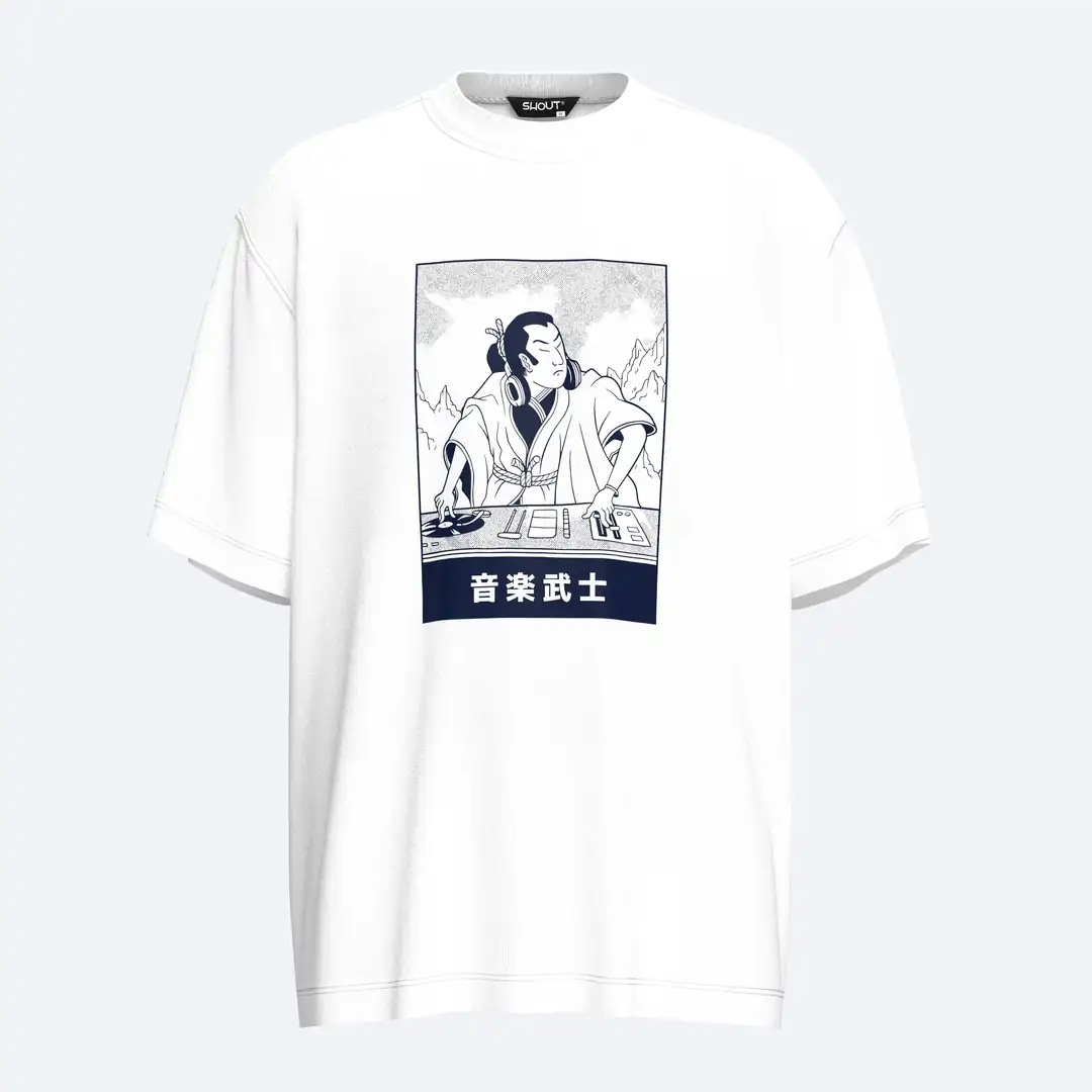 Shout Oversize Samurai DJ Unisex T-Shirt