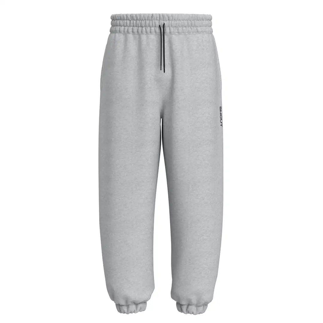 Oversize Shout Basic Gray Jogger Unisex Pantolon