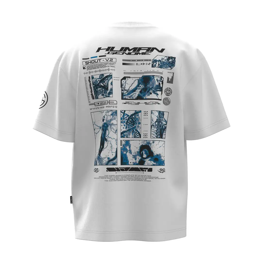 Oversize Shout Human Genome Unisex T-Shirt
