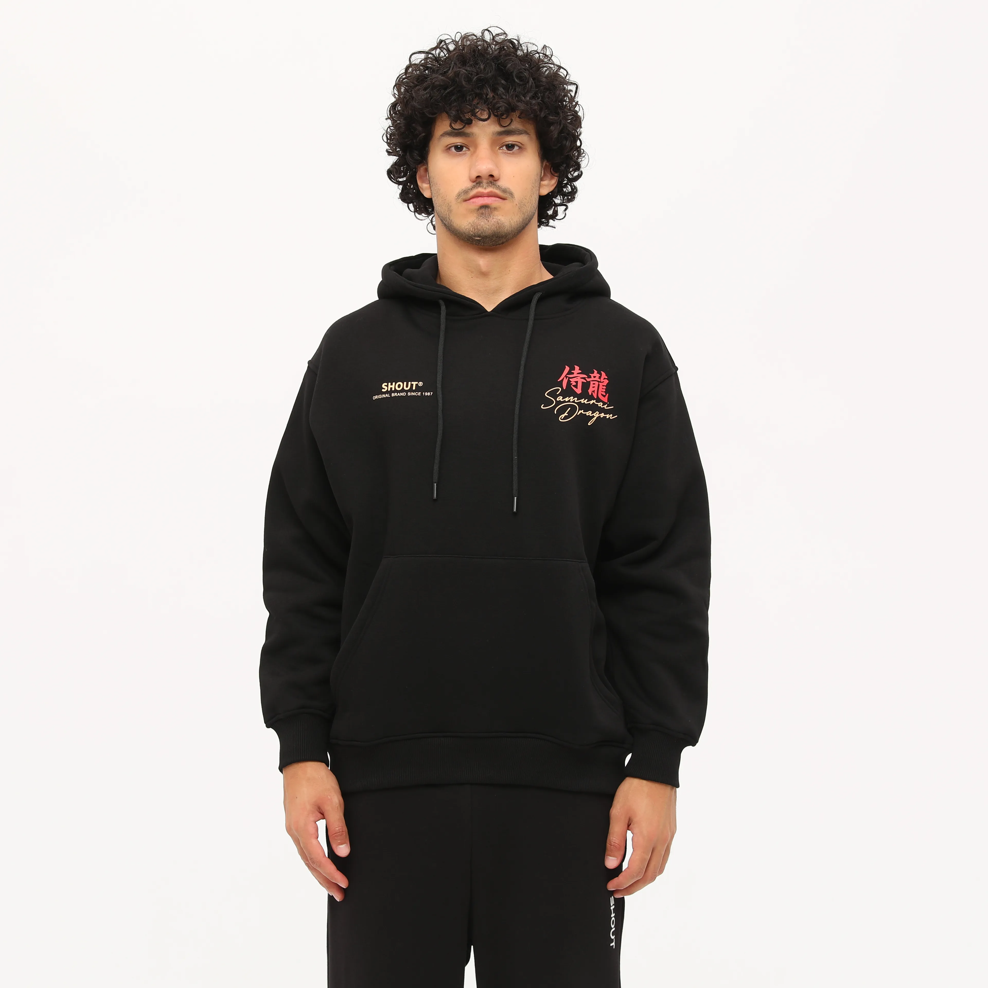 Shout Oversize Samurai Dragon Japanese Culture Unisex Hoodie