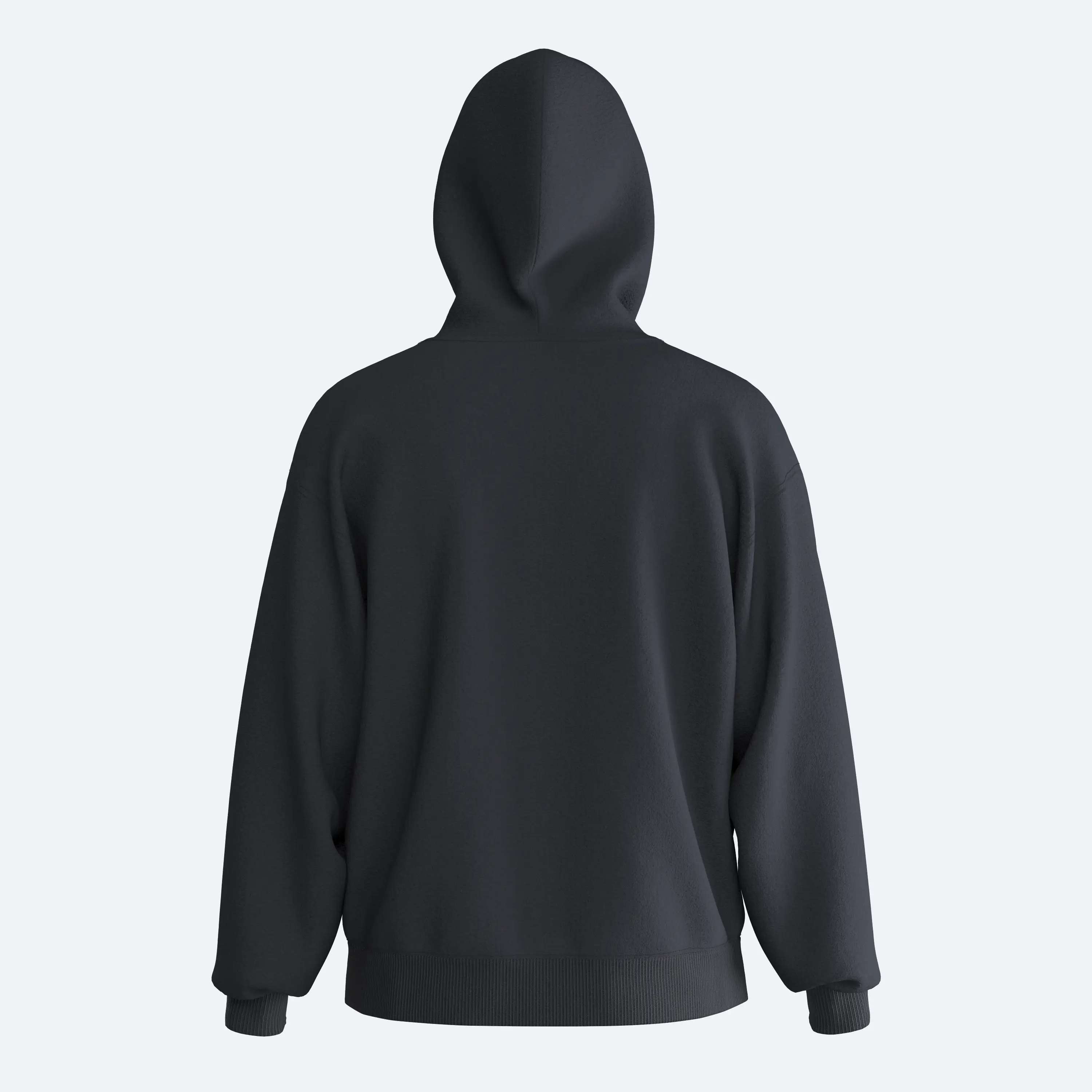Oversize Shout Basic Unisex Boxy Fit Heavyweight Zip Up Hoodie
