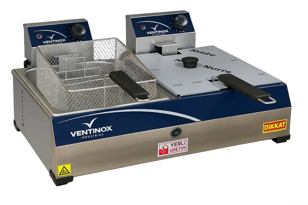 Ventinox Elektrikli Fritöz, 3+3 Litre - Güçlü Mutfak