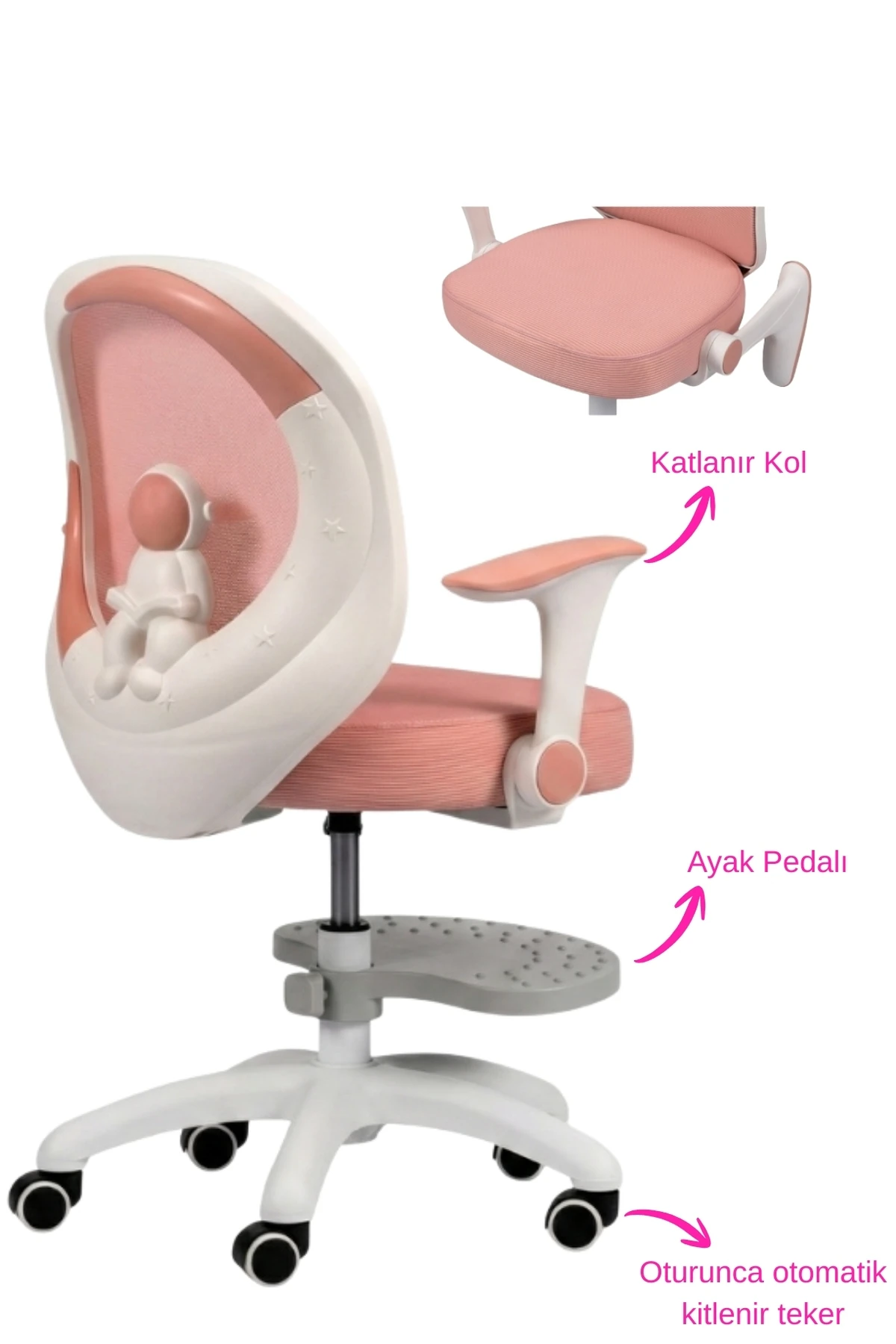 Luna Çocuk Çalışma Sandalyesi (Ayak Pedallı)