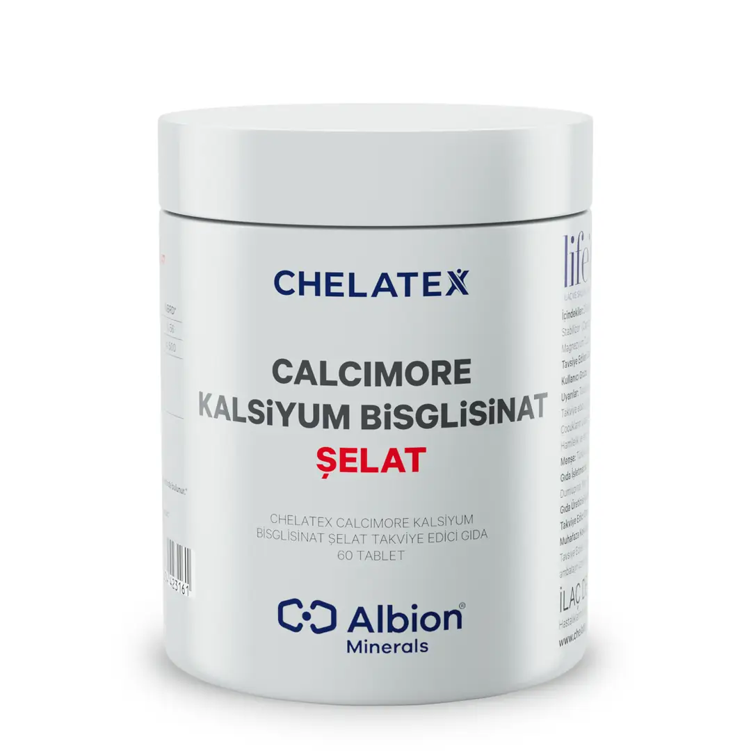 Chelatex Calcimore Kalsiyum Bisglisinat 60 Kapsül - Chelatex