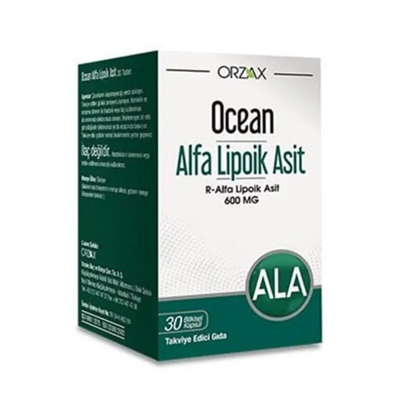 Orzax Ocean Alfa Lipoik Asit (ALA) 600 mg 30 Tablet