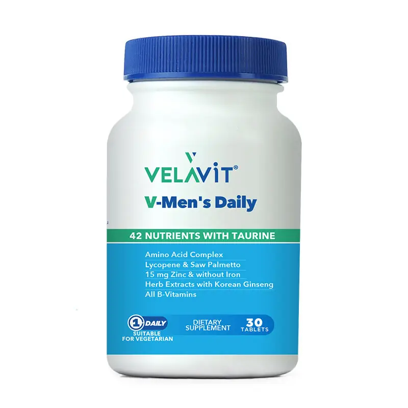 Velavit V-Mens Daily Erkek Multivitamini 30 Tablet | Dermoevim