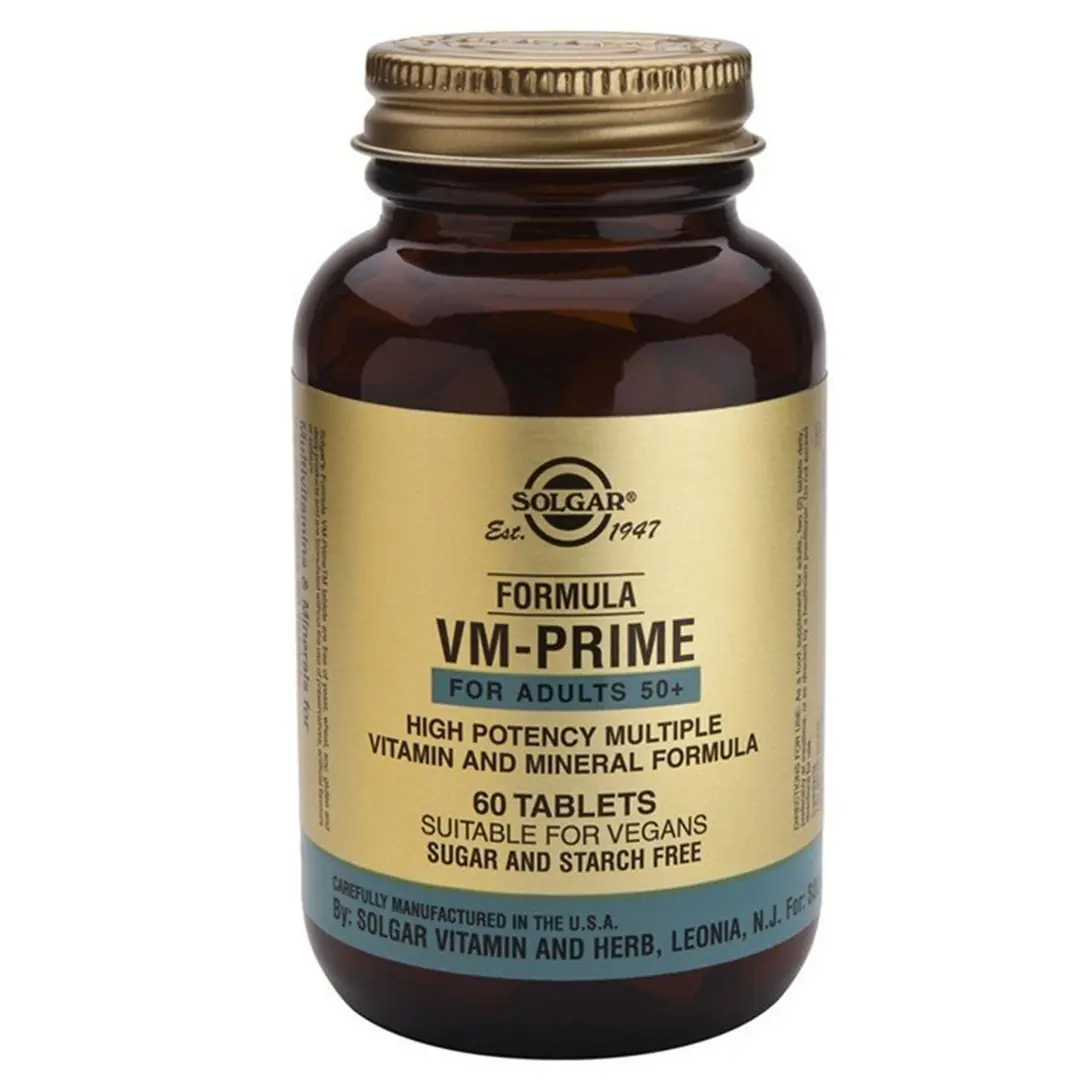 Solgar VM-Prime 50+ Multivitamin Takviye Edici Gıda 60 Tablet