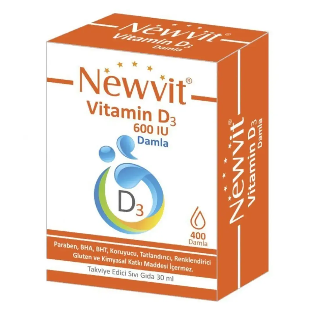 Newvit Vitamin D3 600 IU Sprey Damla 30 ml | Dermoevim