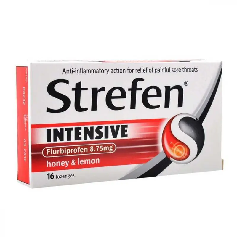 Strepsils Strefen Intensive Bal ve Limon Aromalı Pastil 16 Adet