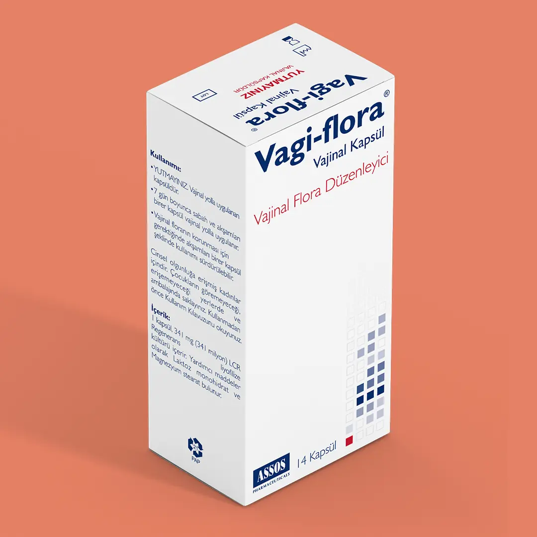 Assos İlaç Vagi Flora Takviye Edici Gıda 14 Kapsül