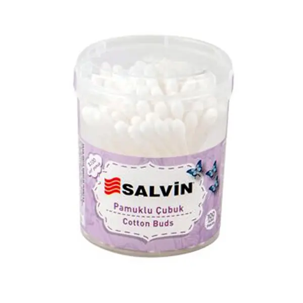 Salvin Silindir Kutu Kulak Çubuğu 100 Adet