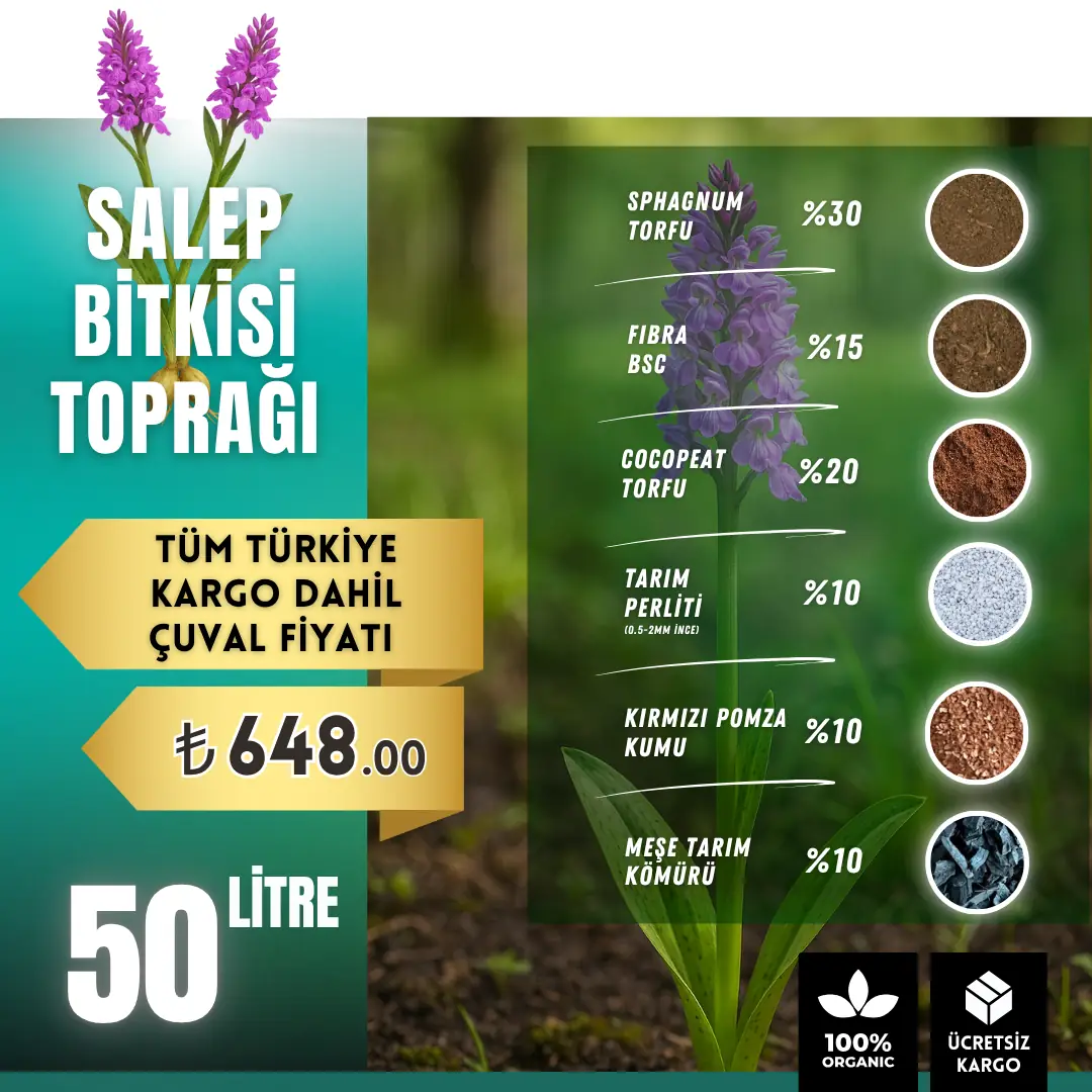 Salep Bitkisi Toprağı – 50 Litre