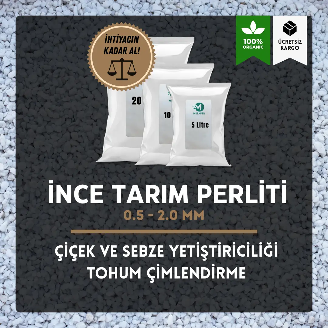 İnce Tarım Perliti 0.5-2.0mm (Köklendirici ve Toprak Düzenleyici)