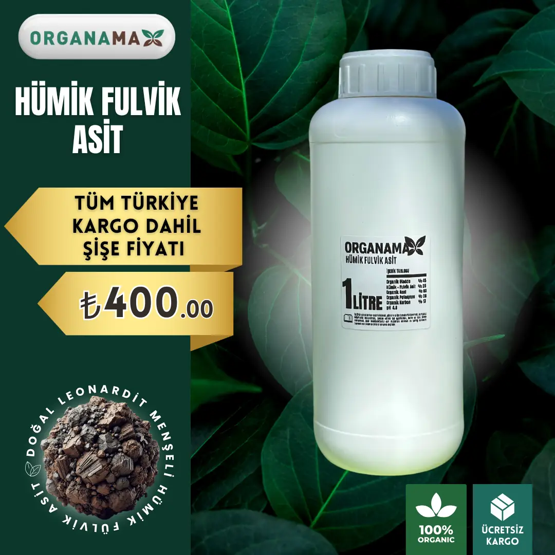 1 Litre Hümik ve Fulvik Asit | Leonardit Kaynaklı Gübre Takviyesi