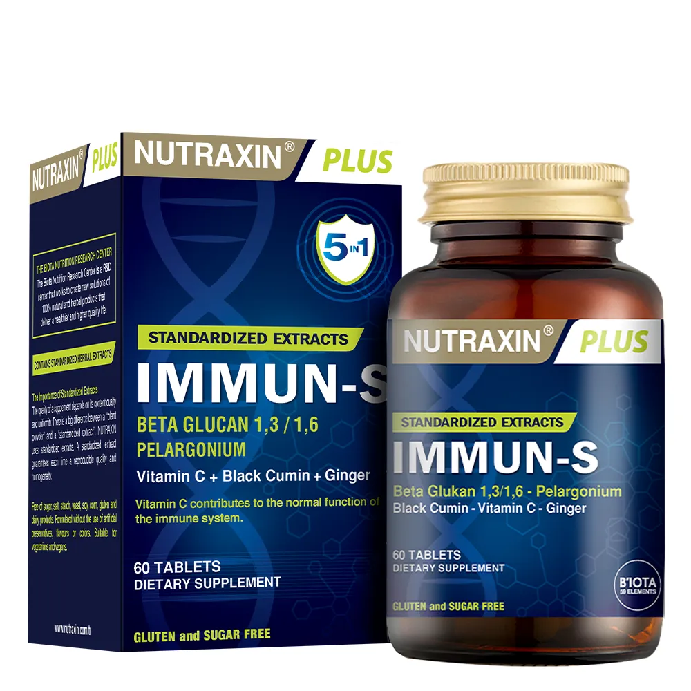 Nutraxin Immun-S - Vitamin Takviyesi 60 Tablet