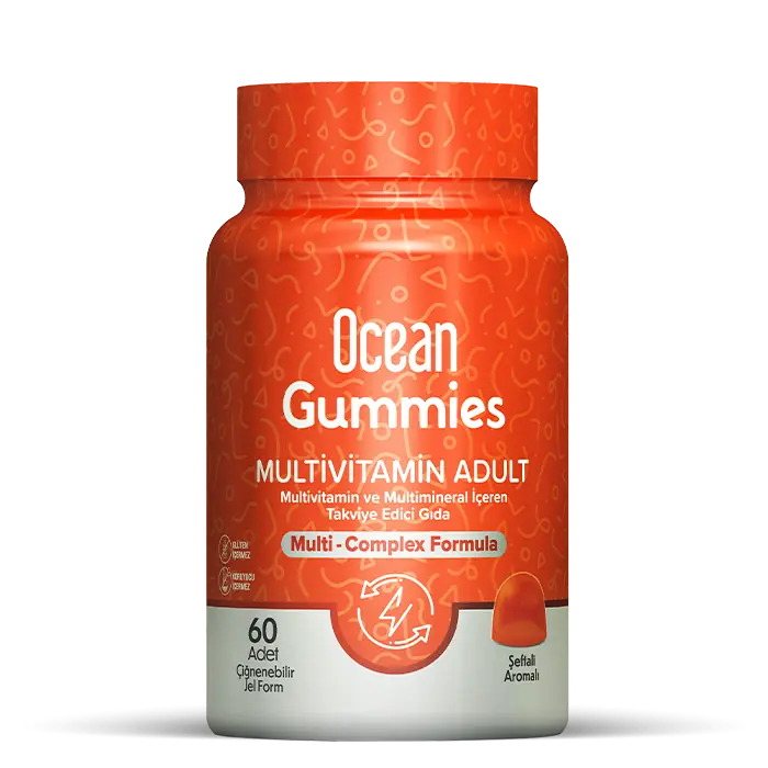 Ocean Gummies Multivitamin Adult 60 Çiğnenebilir Jel Form