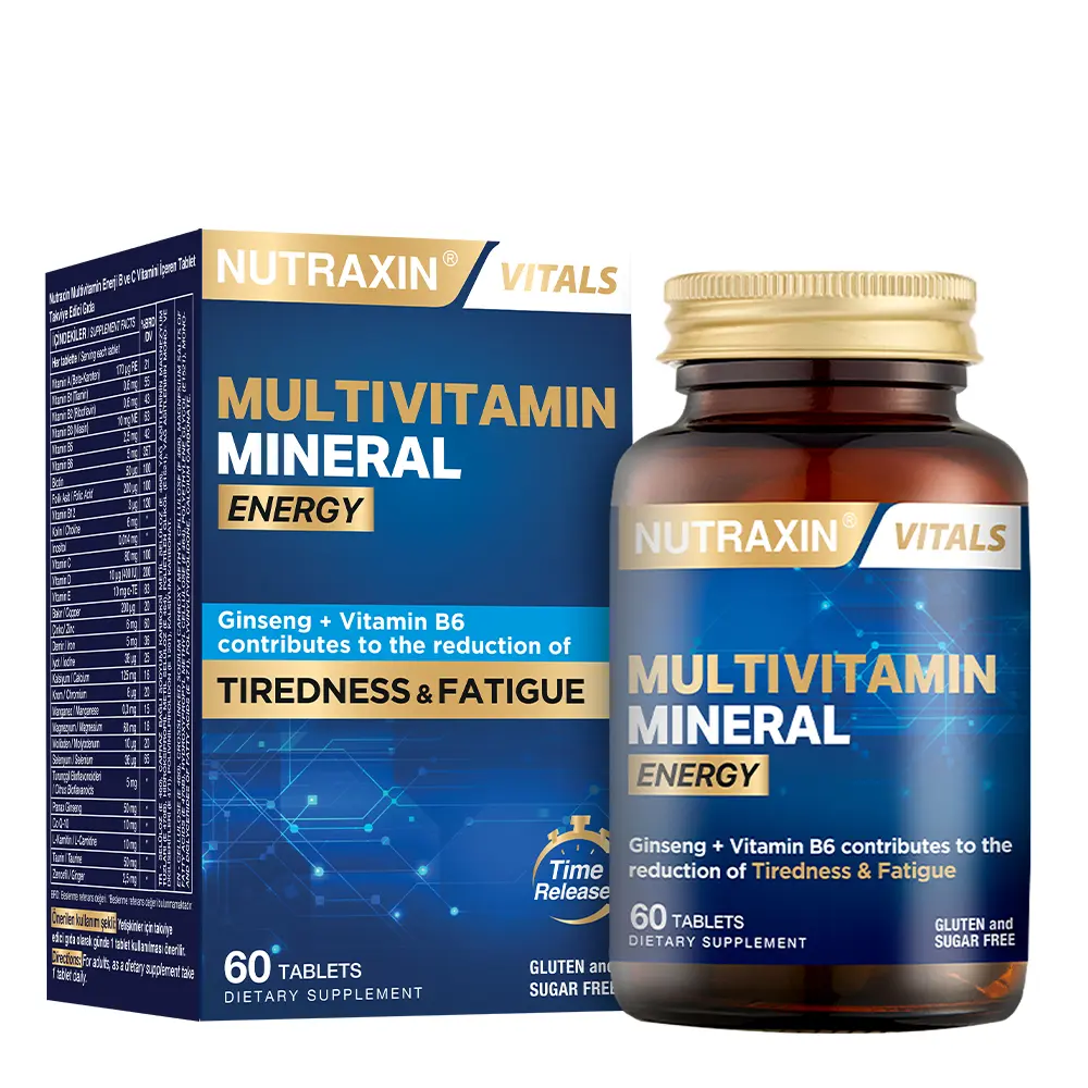 Nutraxin Multivitamin Mineral Energy Complex 60 Tablet
