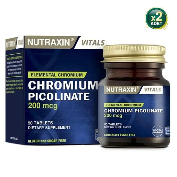 Nutraxin Chromium Picolinate 200 Mcg 90 Tablet 2 Adet
