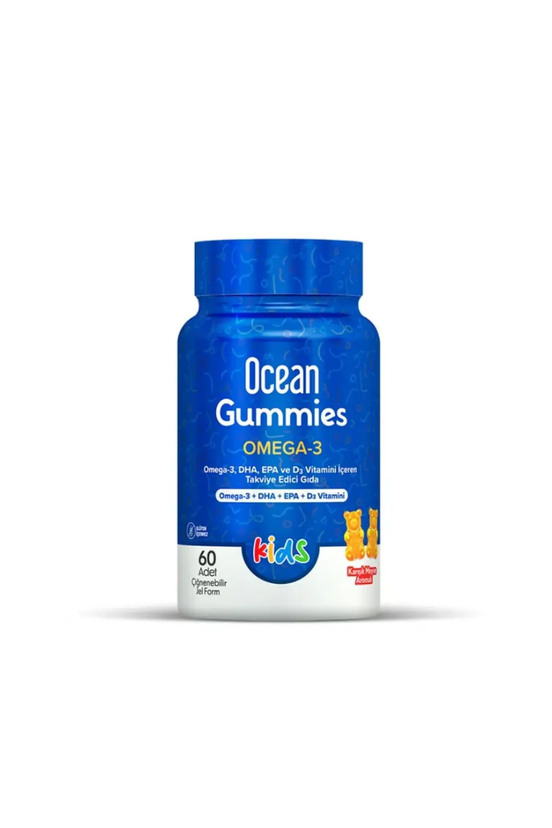 Ocean Gummies Omega 3 60 Adet Çiğnenebilir Jel Form