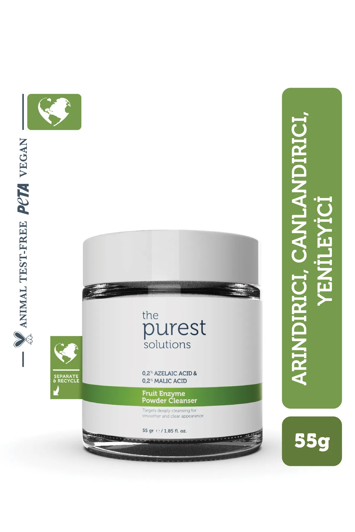 The Purest Solutions Azelaik Asit Ve Malik Asit Enzim Toz Temizleyici 55 Gr