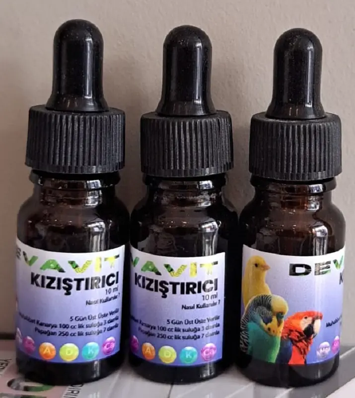Devavit - Muhabbet Kuşu, Kanarya, Papağan Üretim Arttıcı Vitamin 10 ml ...