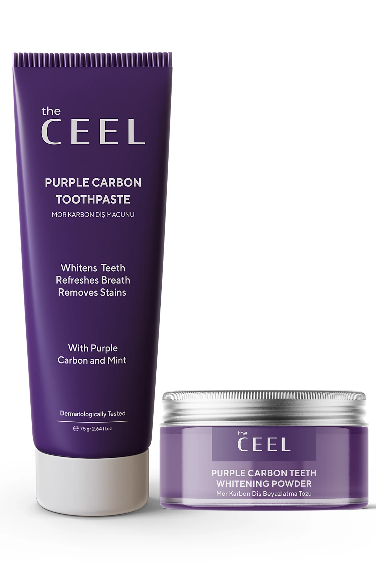 Teeth Whitening Set - Toothpaste + Powder