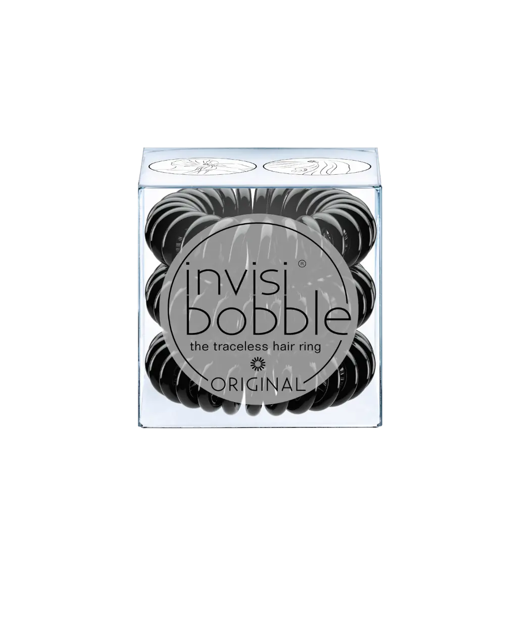 invisibobble ORIGINAL True Black – Klasik Siyah Spiral Saç Tokası