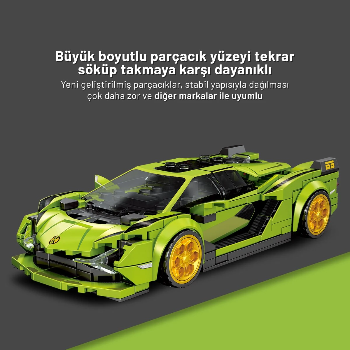 Sembo Block | Sembo Block Exotic Cars Lamborghini SC63 Yapı Bloğu Seti ...