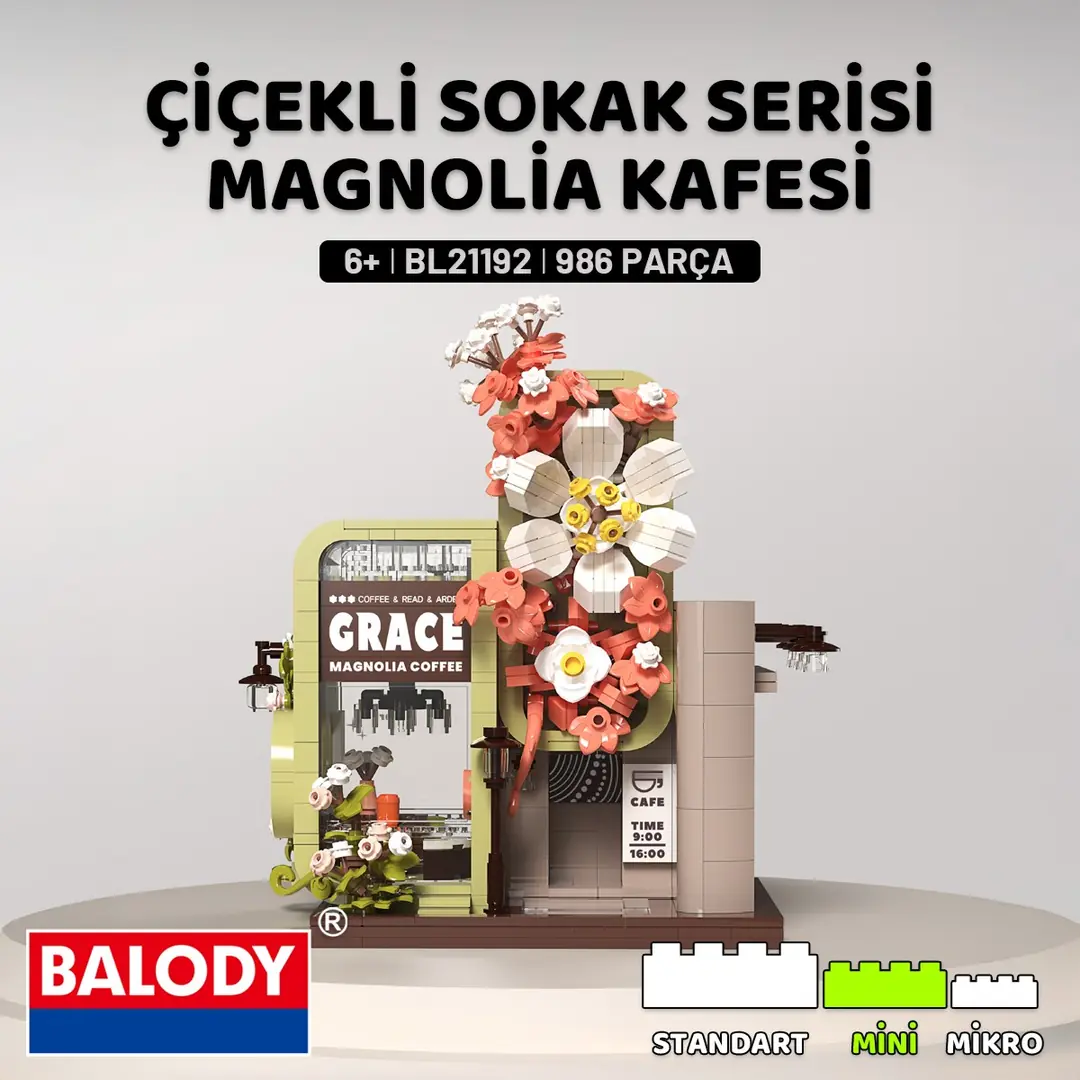 Balody | Balody Çiçekli Sokak Serisi – Magnolia Kafesi (BL21192) – Mini ...