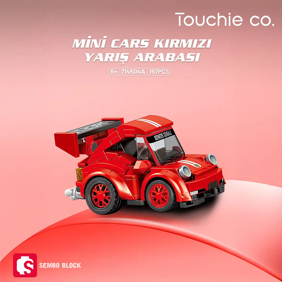 Mini Cars Kırmızı Yarış Arabası (197 Parça) – Sembo Block | Lego Uyumlu ...